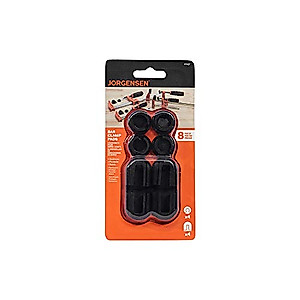 Pony Jorgensen Adjustable Clamp Jorgensen 7437 Work Protecting Bar Clamp Pads, Black