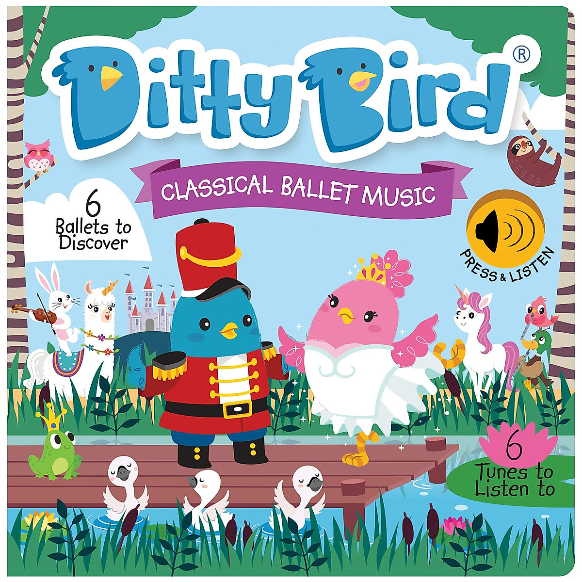 DITTY BIRD Classical Bundle: Classical Melodies & Ballet Combo with Batteries, Great Gift for Toddlers & Kids