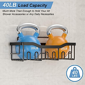 Phiaso Shower Caddy 6 Pack Shelves - Self Adhesive Shower Organizer for Bathroom Kitchen Storage, Drill-Free&Quick-Dry, Rustproof Stainless Steel Bathroom Organizer, Shower Shelf for Inside Shower