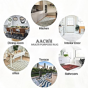 Area Rug for Bedroom, 8 x 10 Feet Indoor Soft Fluffy Large Carpet with Low Shaggy for Bedroom Dining Room Home Office Decor Under Kitchen Table Washable Yellow Black Gray Geometric Stripes