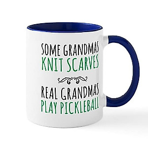 CafePress Real Grandmas Play Pickleball Mugs Ceramic Coffee Mug, Tea Cup 11 oz
