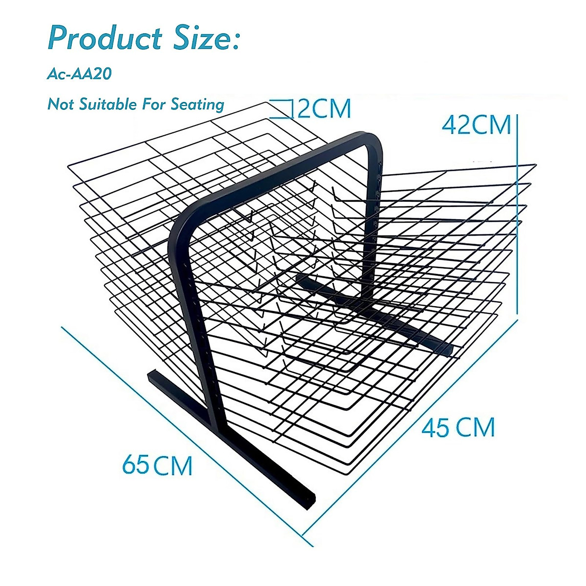 Art Drying Rack, Drawing Art Storage Rack All-Steel Double-Sided Wire Drying Rack,Suitable for Schools and Homes