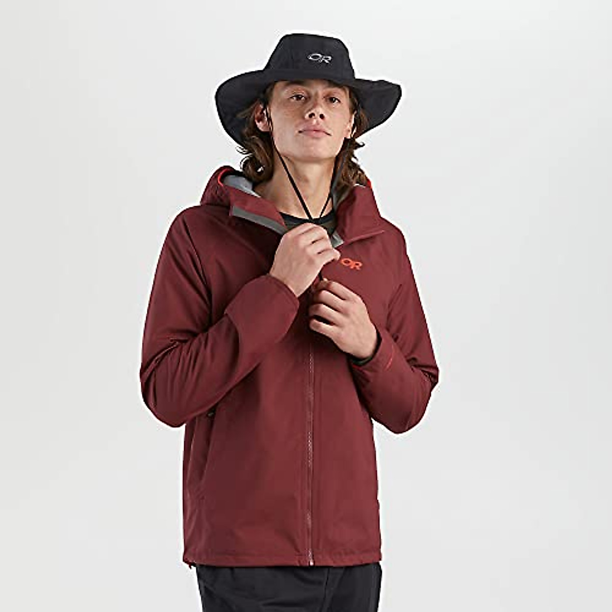 Outdoor Research Unisex Seattle Rain Hat, Fatigue/Black, L