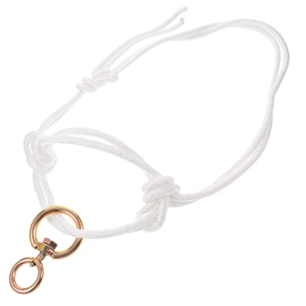 BESPORTBLE 4pcs Bull Bridle Cowboys Lanyard Adjustable Rope Halter frenos para caballos Calf Halter Poly Rope Iron White Cattle Supplies Safety Halter Portable Cattle Halter Simple Suspenders