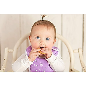 KUDL Baby Bibs Extra LARGE Toddler, Burp Cloth, Absorbent Feeding Reflux Drool Teething, Side Snap Button Unisex 4-Pack Gift Set for Boys and Girls