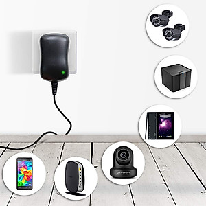 ZOZO 12W 12 Volt 1 Amp 3V 4.5V 5V 6V 7.5V 9V 12V Power Supply, Universal AC Adapter with 5.5mm x 2.1mm Barrel Plug and 8 Selectable Tips Micro USB 3.5mm Jack for MP3 MP4 Player Headphone Speaker Watch