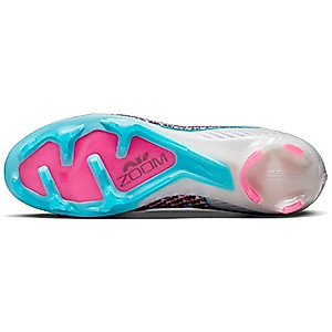 Nike Zoom Superfly 9 Elite FG Mens Football Boots DJ4977 Soccer Cleats (UK 8 US 9 EU 42.5, White Baltic Blue Pink Blast 146)