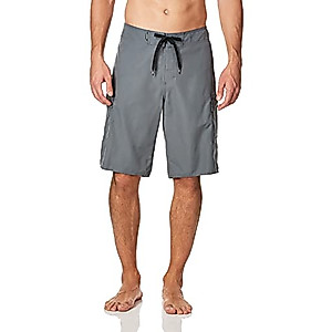 Quiksilver mens Manic 22 Inch Length Cargo Pocket Boardshort Swim Trunks, Iron Gate, 38 US