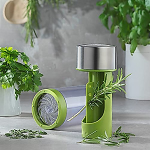 Microplane Herb Grinder and Leaf Stripper Seasoning Herb Mill (Stainless Steel)