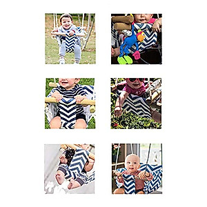 Secure Baby Hanging Swing Seat Chair for Toddler, Baby Swings for Infants, Baby Swing Outdoor Indoor Swing for Toddlers, Canvas Toddler Swing With Soft Backrest Cushion and PE Rope, Baby Hammock Chair