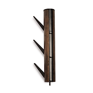 Umbra Flapper Coat Rack, Clothing Hanger, Umbrella Holder, and Hat Organizer, Great for Entryway, Black/Walnut (320361-048)