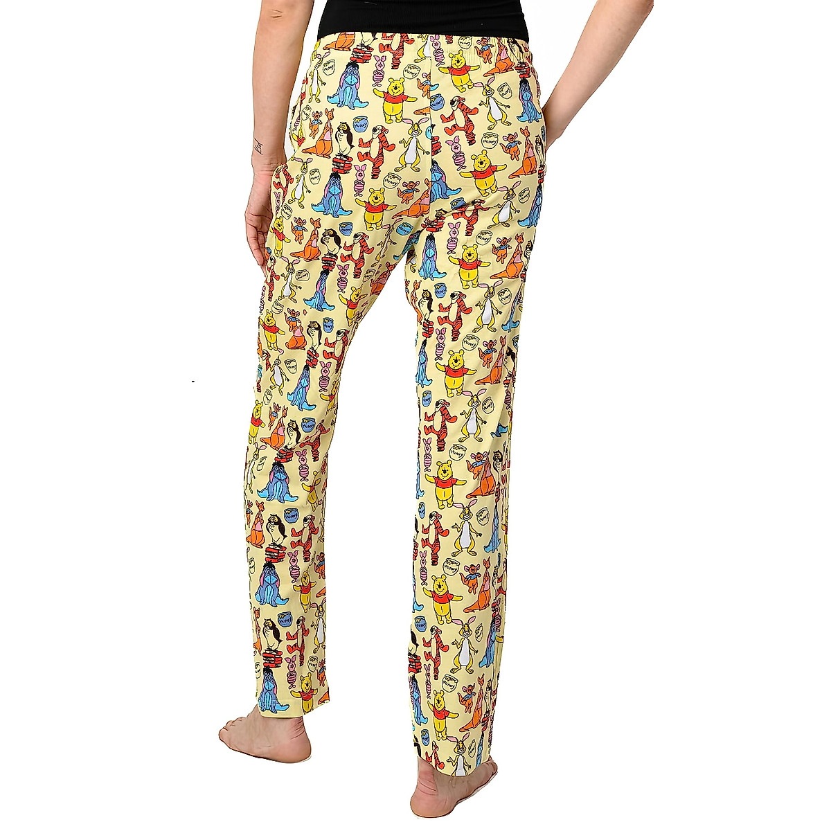 Disney Womens Lounge Pants Pajama Bottoms AOP Plus Size (Pooh & Friends, 5X)