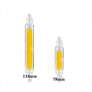 Halogen Light Bulb Led R7S 78Mm 15W 20W R7S High Powerful Headlight 118Mm 30W 40W 50W 110V 220V Cob Lamp Bulb Glass Pipe Replace Halogen Lamp Light-Natural Light_78Mm 15W 220V