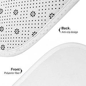 Bathroom Rug Set 2 Piece Blush Rose Gold Glitter Diamond Bath Rugs and U-Shaped Contour Toilet Rug, Non-Slip Bath Carpet Bath Mats for Bathroom 15.7"x23.6"