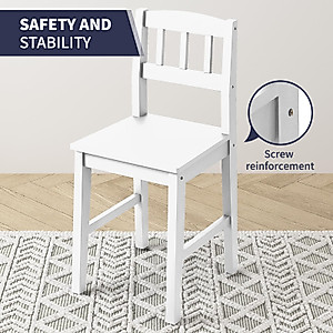 ijuicy Kids Desk and Chair Set, Kid Study Desk with Hutch & Cork Bulletin Board, Children's Wooden Study Desk with Storage Shelves & 2 Closed Drawers, Student Desk with Chair for Study, White