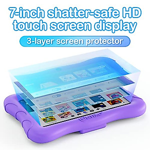 Contixo 7 inch Kids Learning Tablet Bundle - 2GB RAM 32GB Storage, Bluetooth, Android 10, Dual Cameras, Parental Control, Kids Bluetooth Headphone & Tablet Bag