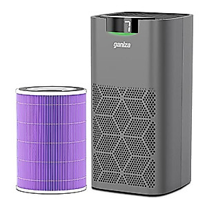Air Purifiers For Home Large Room with An Extra Toxin Absorber Filter, Ganiza 1570ft² 23db Less Noise Air Purifiers Remove 99.97% of Formaldehyde, Toxins, Wildfire Smoke