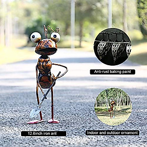 Tooarts Metal Ant Garden Decor Sculpture Home Patio Lawn Yard Indoor Outdoor Statue Ornament