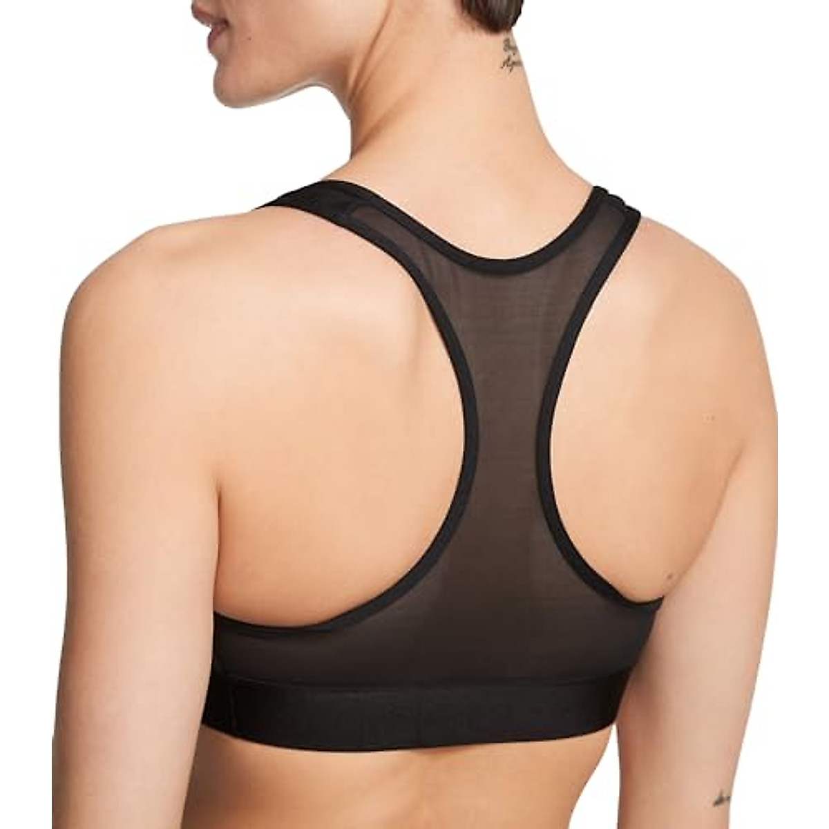 Victoria's Secret Player Medium Impact Sports Bra, Racerback Bras for Women, Black (M)