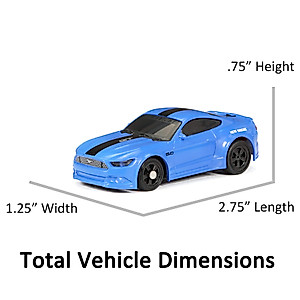 New Bright Mini R/C Mustang GT & Camaro Helmet Racers RC Cars, 2 Pack Set