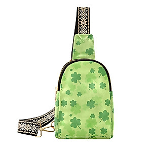 Augenstern Women Crossbody Sling Backpack St-patricks-day-shamrock Girl Chest Bag Daypack for Hiking Traveling