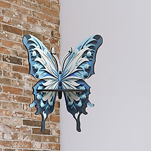 Leefasy Butterfly Corner Shelf Storage Rack Wall Shelf Aesthetic Display Shelf Wood Floating Shelf for Living Room, Style A