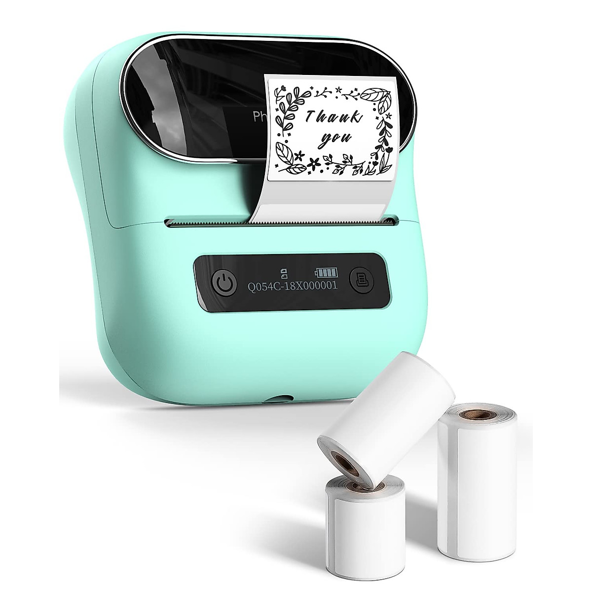 Phomemo M220 Label Maker, New Flagship 3.14 Inch Bluetooth Thermal Label Printer for Barcode, Address, Labeling, Mailing, File Folder Label, Easy to Use, with 3 Rolls Label