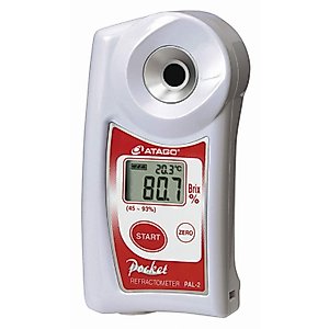 Atago 3820 PAL-2 High Range Digital Hand-Held Pocket Refractometer, Brix 45.0 to 93.0%