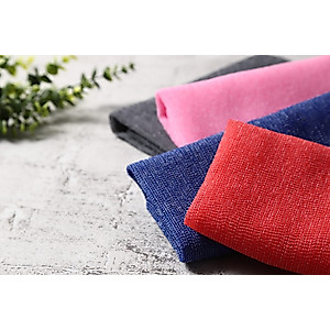 Extra Rough, Exfoliating Washcloth [Made in Japan] Exfoliating Towel Special Texture Makes Fluffy Foam Lather, Back Scrubber, Dead Skin Cell Remover [Loofah for Women and Men] (2pcs Set(Red, Gray))