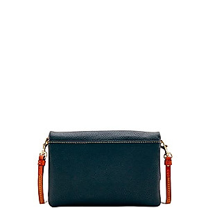 Dooney & Bourke Pebble Grain Foldover Zip Crossbody Shoulder Bag