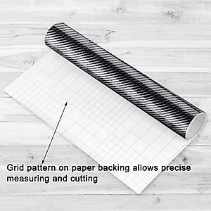 LZLRUN 7D Carbon Fiber High Gloss Vinyl Wrap Sticker with Air Realease Bubble Free Anti-Wrinkle Come with Installation Tool (1FT x 5FT)