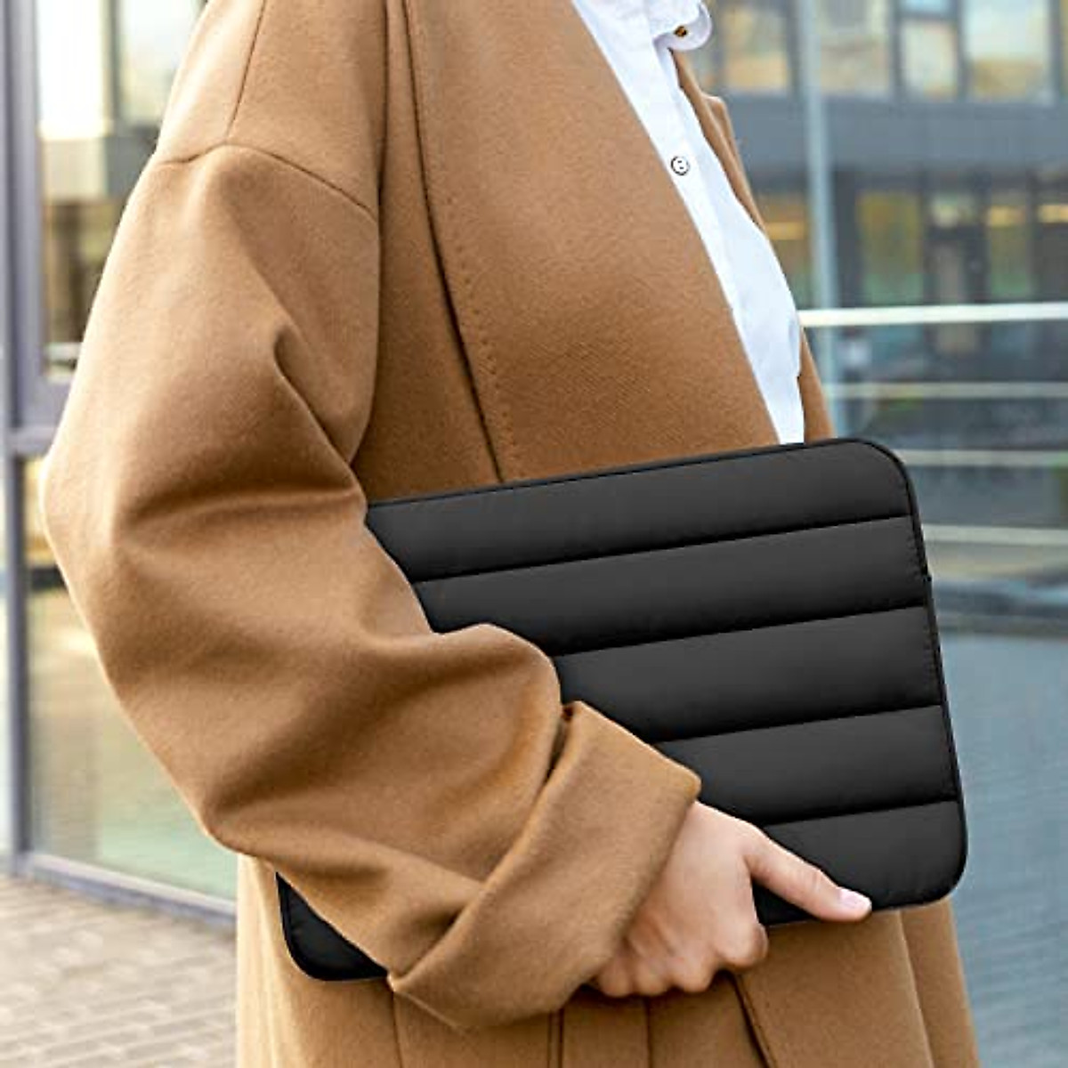 Vandel Puffy Laptop Sleeve 13-14 Inch Laptop Sleeve. Black Laptop Sleeve for Women and Men. Cute Carrying Case MacBook Pro 14 Inch Laptop Sleeve, MacBook Air M2 Sleeve 13 Inch, iPad Pro 12.9