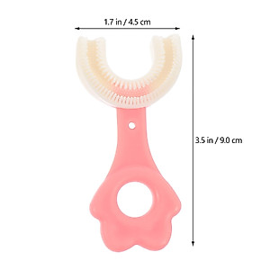 DOITOOL Silicone Toothbrush U Shape Toothbrush Manual Training Toothbrush Waterproof Soft Oral Cleaner for Child 12pcs