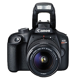 Canon Rebel T100 (EOS 4000D) DSLR Camera w/EF-S 18-55mm F/3.5-5.6 Zoom Lens + 64GB Memory + Back Pack Case + Tripod, Lenses, Filters, & More (28pc Bundle) (Renewed)