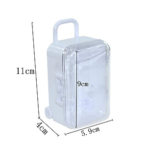 27 Pieces Dollhouse Mini Laptop Tablet and Smart Phone Newspaper Book Miniatures Hamburger Cake Coffee Juice Trolley case DIY Play Game Party Toys Accessories (Silver Set)