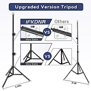 Backdrop Stand for Parties, IFKDNR Back Drop Adjustable Stand, 6.5ftx6.5ft Portable Background Stand for Baby Shower, Birthday Parties, Photo Studio