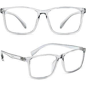 OIAMIK Blue Light Blocking Glasses: Computer Reading TV Phones Gaming Glasses Anti Eyestrain Blue Light Glasses for Woman/Men Anti UV Glare Eyeglasses (Gray)