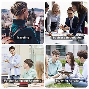 Language Translator Device,138 Languages Two Way Online Real-Time Translation,Support Offline Hotspot WiFi Connection, Voice & Text & Photo Smart Translations for Learning Travelling Business