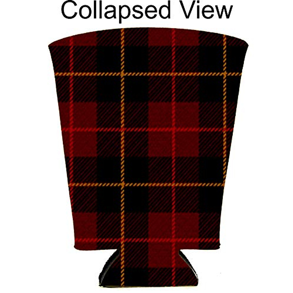 Flannel Plaid Pattern Pint Glass Coolie