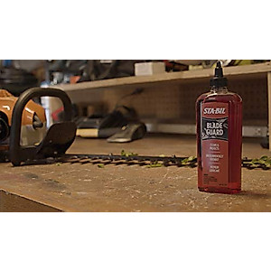 STA-BIL Blade Guard - Premium Blade Lubricant, Helps Maintain Blade Edge, Will Not Harm Plants, Protects Against Rust and Corrosion, Safe for Use On Gas and Electric Equipment, 12oz (22503), Orange