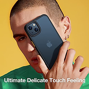 TORRAS Shockproof Designed for iPhone 13 Case/iPhone 14 Case, Military Grade Drop Tested, Shockproof Protective Hard Back Slim Case for iPhone 13 & iPhone 14 Case, Black-Guardian Series