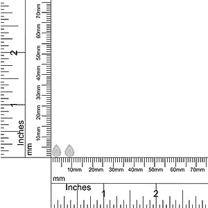 Wishrocks 1/10 Round Cut White Natural Diamond Pear Halo Studs Earrings for Women with Push Back in 14k Yellow Gold Over 925 Sterling Silver (0.10 Cttw, I-J/I2-I3) Gift Jewelry for Her