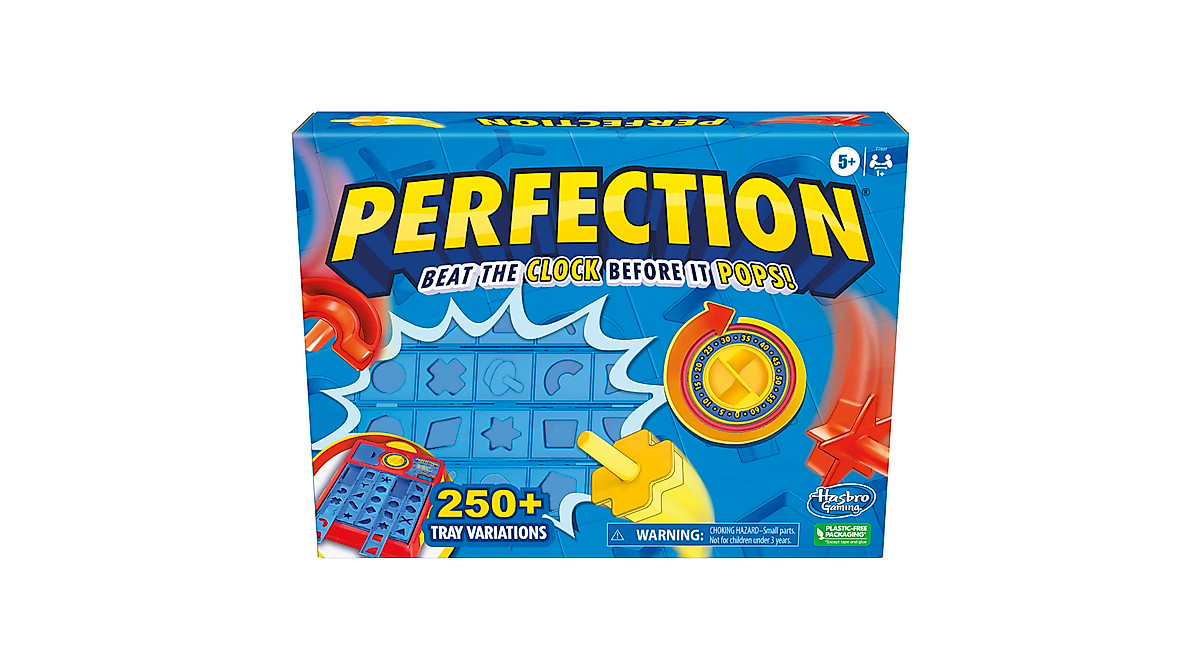 Hasbro Perfection Game for Kids Ages 5+ | Fun & Customizable Puzzle