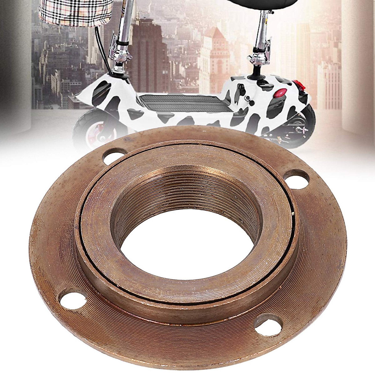 Toothless Flywheel, Easy to Use Four-Hole Toothless Free Wheel, Stable Performance Modification for Electric Scooter