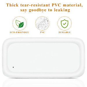 Hemoton 3PCS Inflatable Serving Bar Salad Ice Tray Food Drink Containers,Waterproof Durable Inflatable Cooler Serving Bar for BBQ Picnic Pool Party Picnic Luau,with drain plug