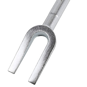 ARES 12016-15/16-inch Pickle Fork Ball Joint Separator - Tempered Drop Forged Steel Construction - 15/16-Inch Tapered Fork with Non-Slip Knurled Handle