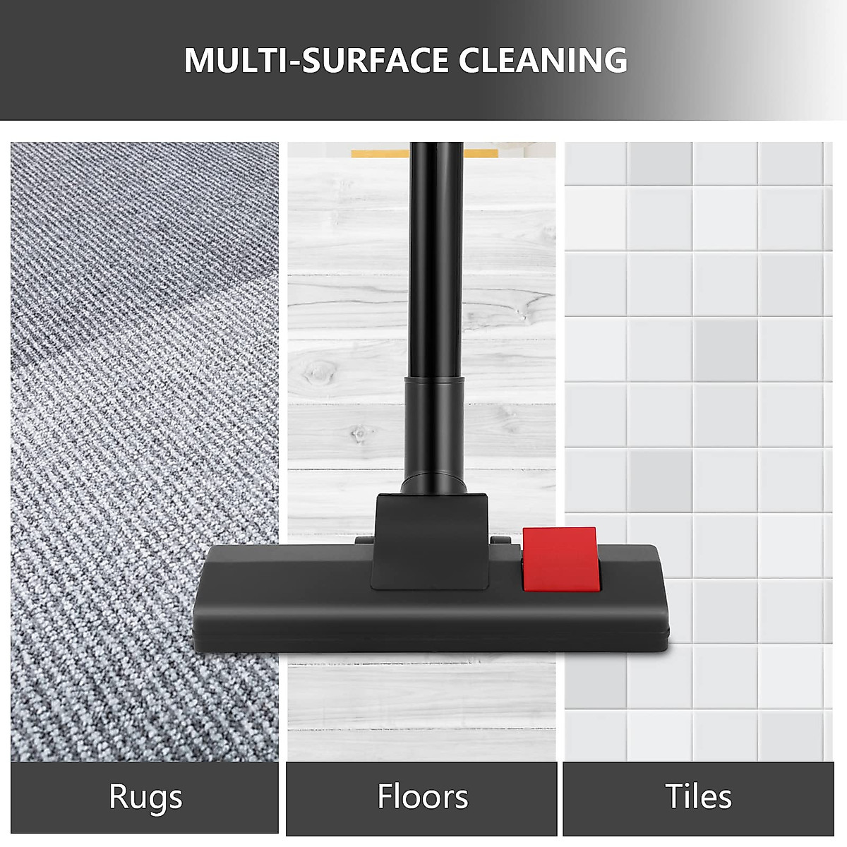 EFSHREE Vacuum Cleaner, 17KPa Powerful Suction with 600W Motor, 4 in 1 Lightweight Handheld Corded Stick Vacuum for Pet Hair Hard Floor and Carpet