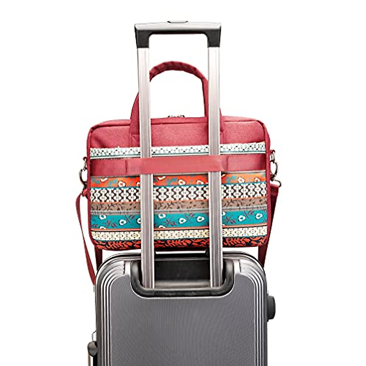 Kinmac Laptop Messenger Shoulder Case Bag Computer Briefcase For MacBook Air/Pro 13 inch,iPad Pro 12 inch,MacBook Pro 14 inch and 13 inch - 14 inch Laptop (Bohemian)