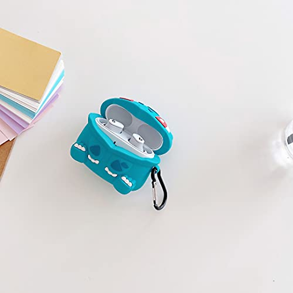 Beats Studio Buds Case,Cute 3D Cartoon Kawaii Funny Fun Beats Studio Buds Case,Soft Silicone Shockproof Keychain Charging Box.for Boys and Girls,Compatible Beats Studio Buds Skin Cases