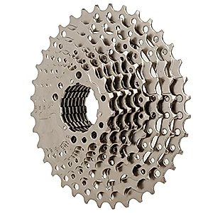 CCYLEZ Bike Freewheel, Ultra Light Series 10 Speed Cassette Threaded Type Hub Bike Accessories for Mountain Bicycle Road Bike